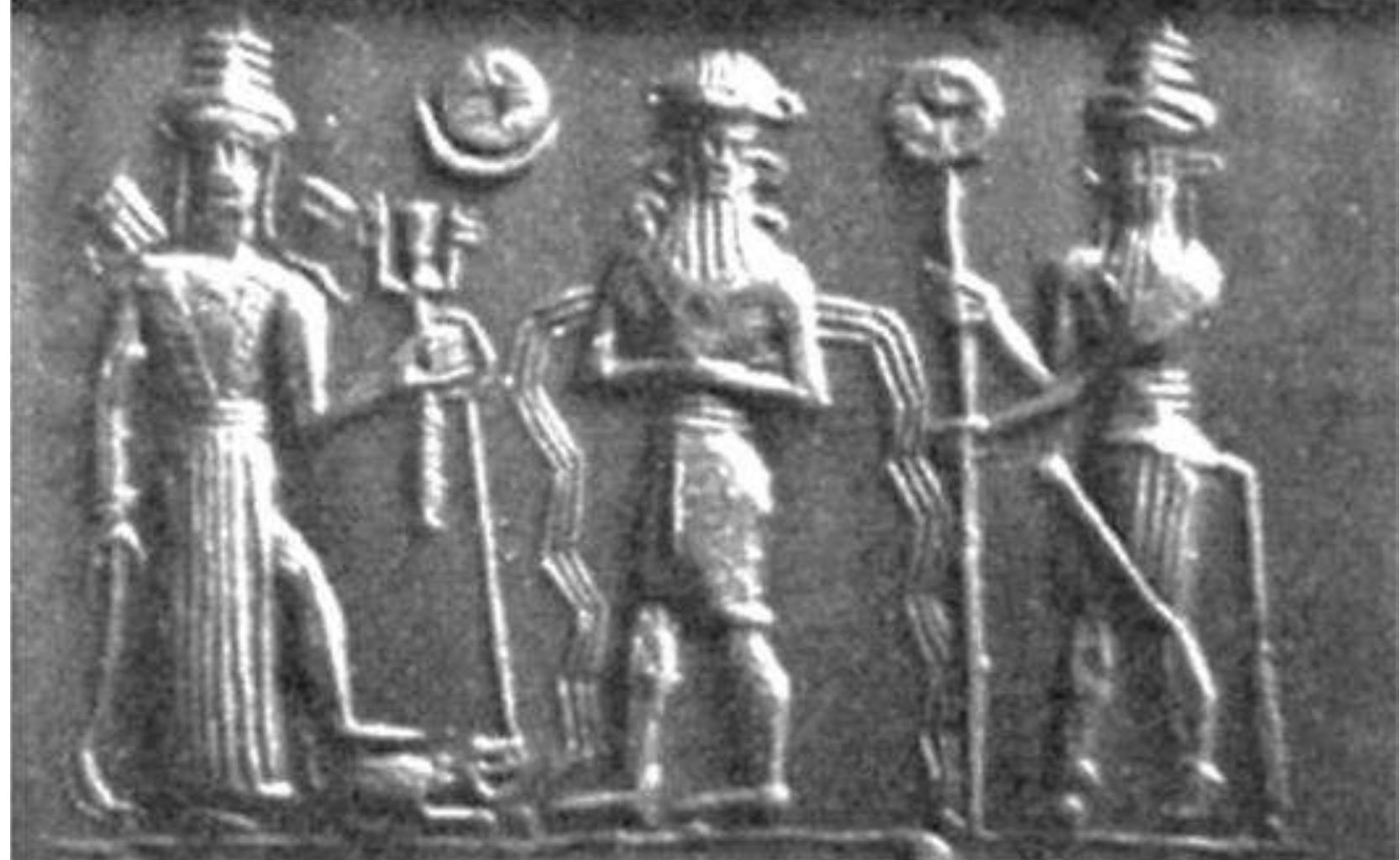 Figure 44 - Inanna, Aya and Ninlil; goddesses of the Sirius