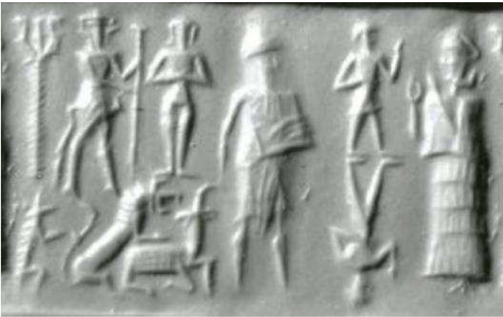 Figure 48 - Inanna, Aya and Ninlil; goddesses of the Sirius