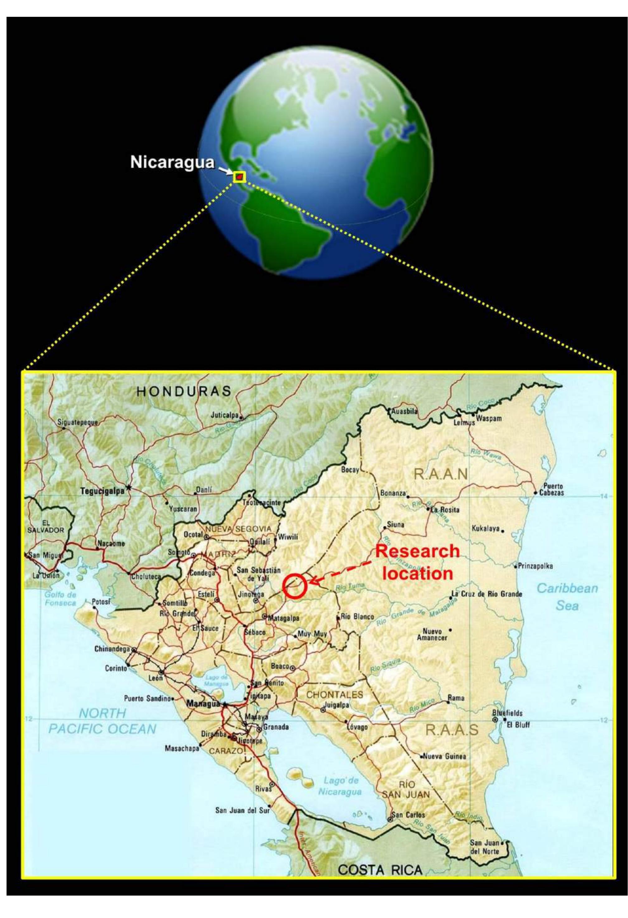 Appendix 1: map showing location of area of study