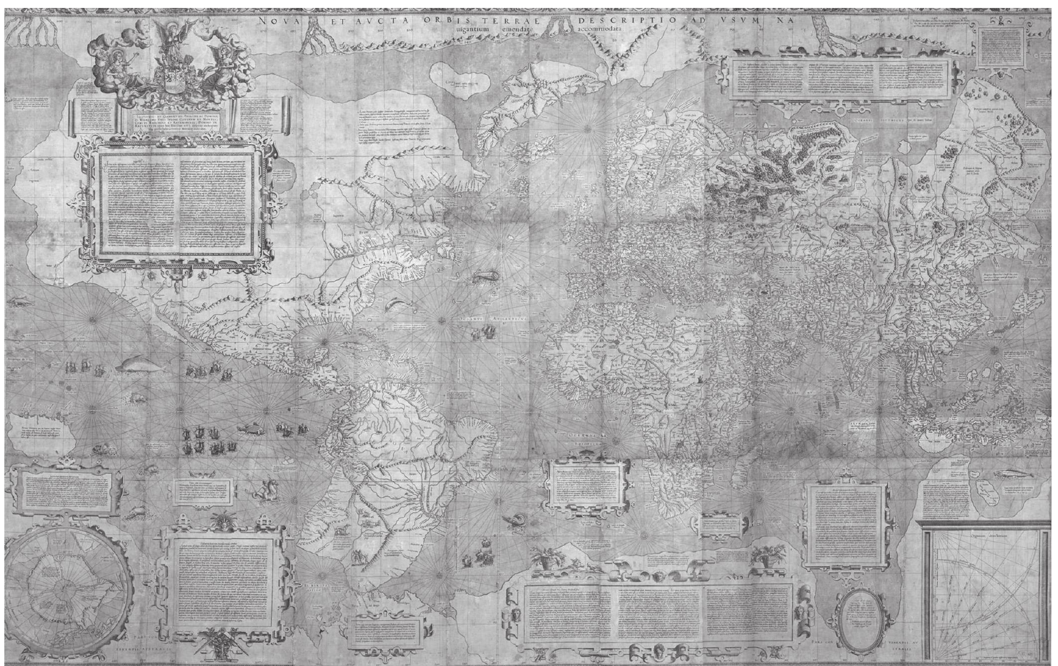 World map of mercator (1569), nova et aucta orbis terrae