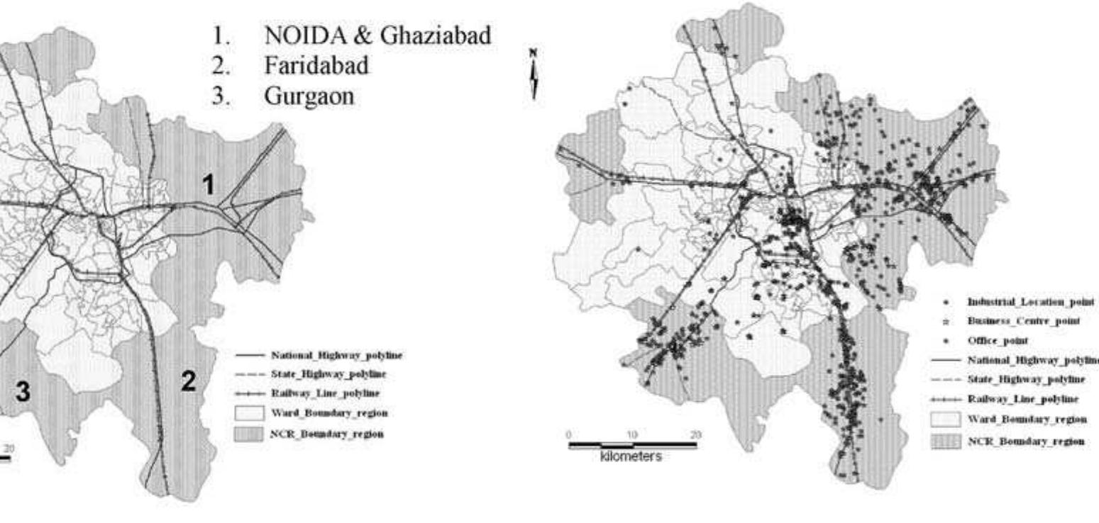 The travel preference functions of the zones in the