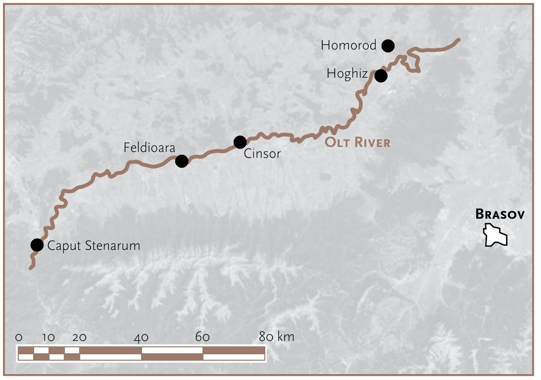 11.1: map of the olt river valley, southern transylvania.