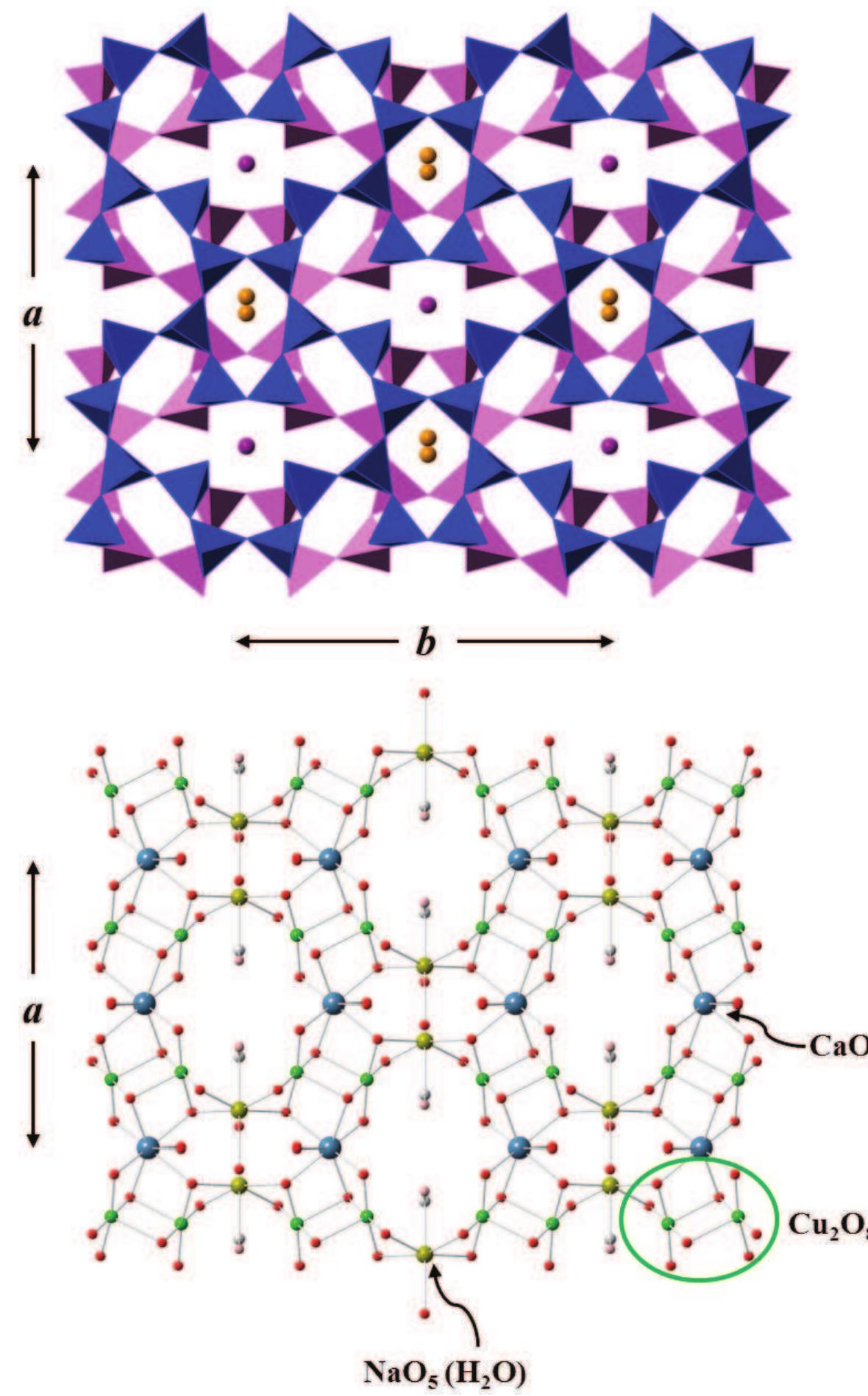 Fic. 2. upper diagram: a view of the silicate double sheet