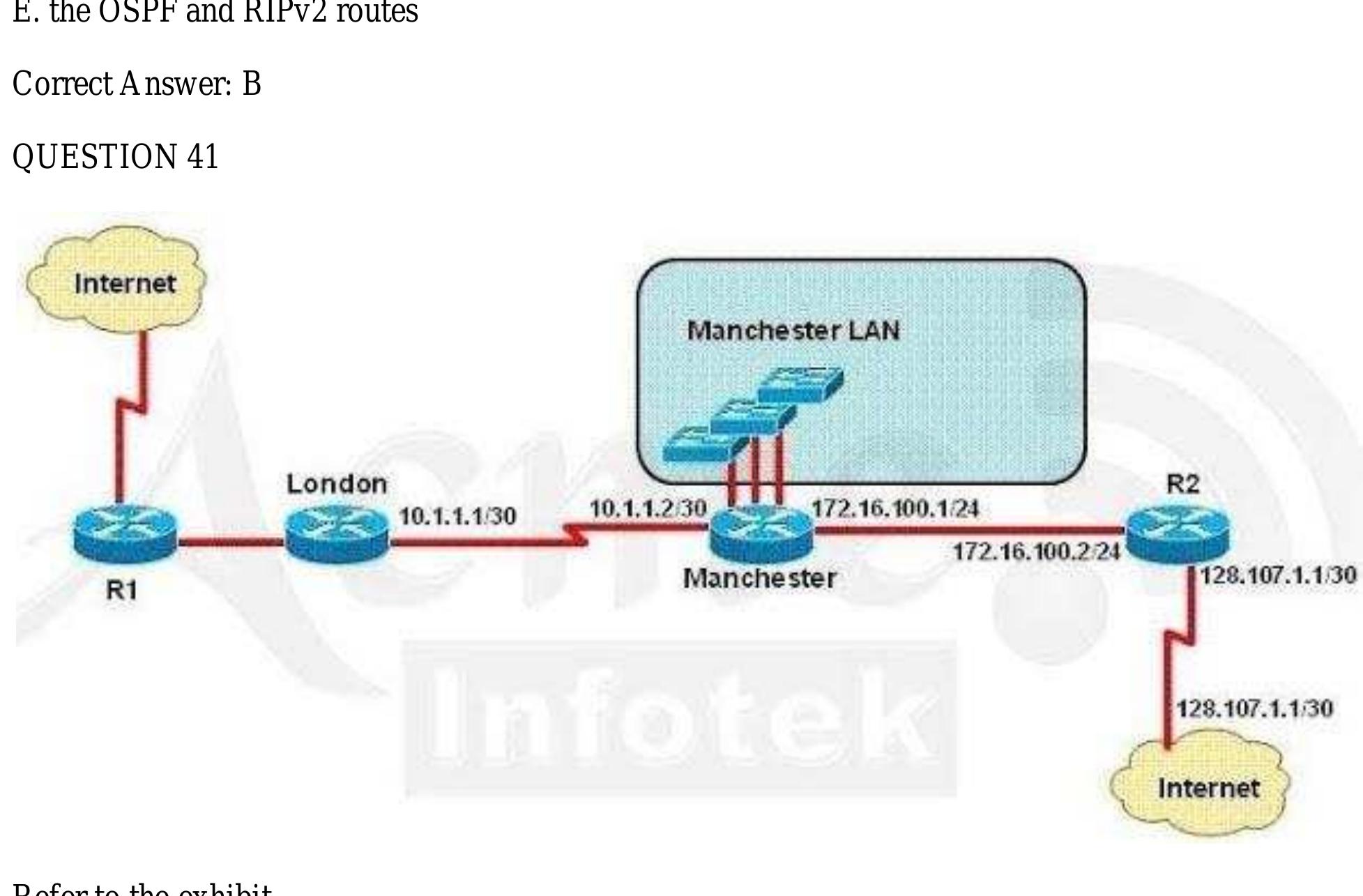 Refer to the exhibit. the network administrator that has the