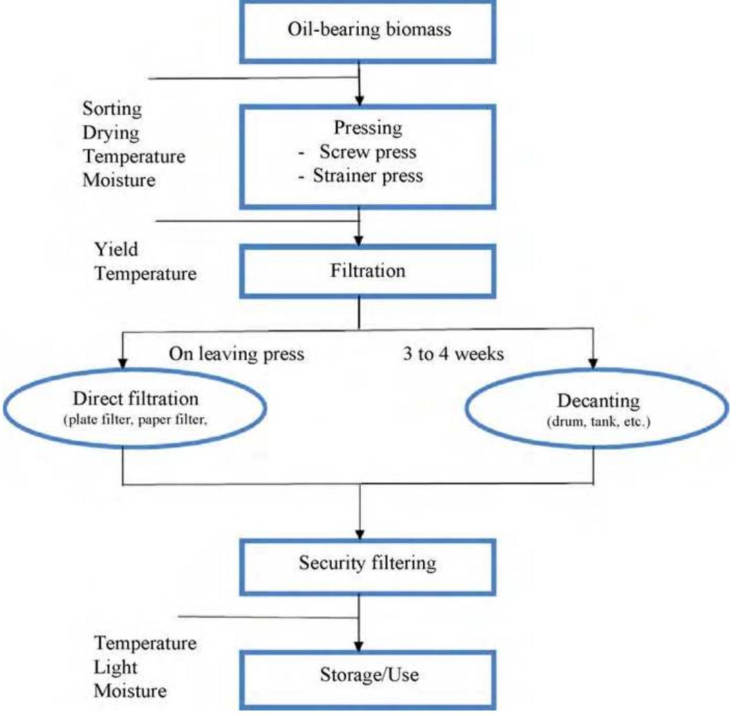 Diagram 1. technical process for svo production.