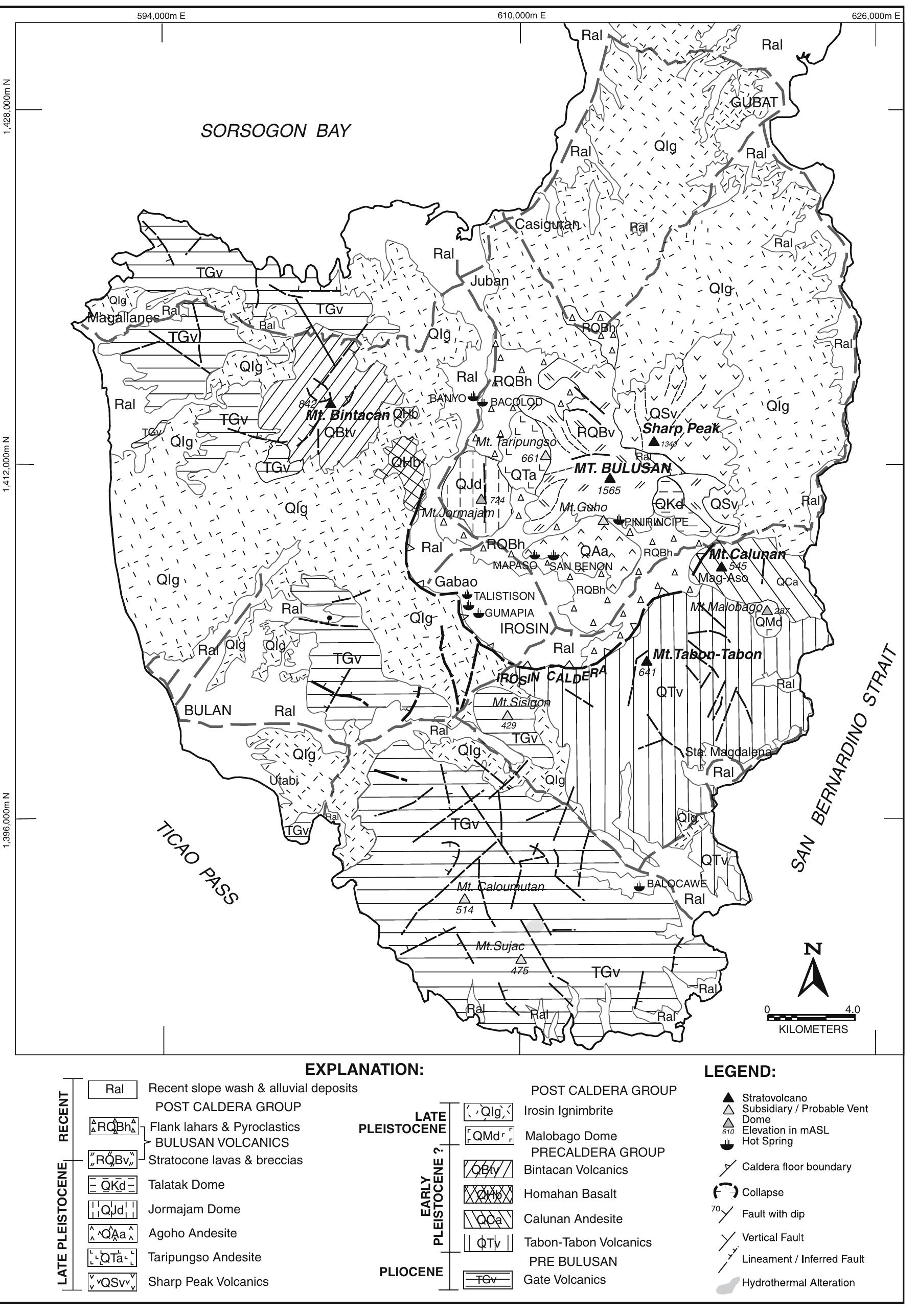 Detailed geological map of the bvc after delfin et al.