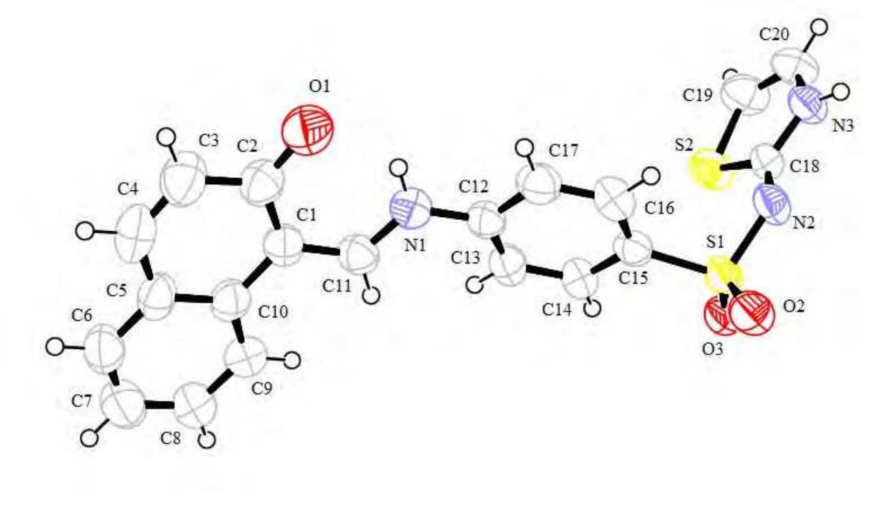 1 ortep 3 diagram of the molecular structure the