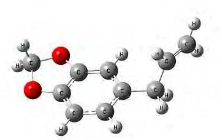 1. optimized structure of safrole (dft/b3ly p/631++g(d,p)