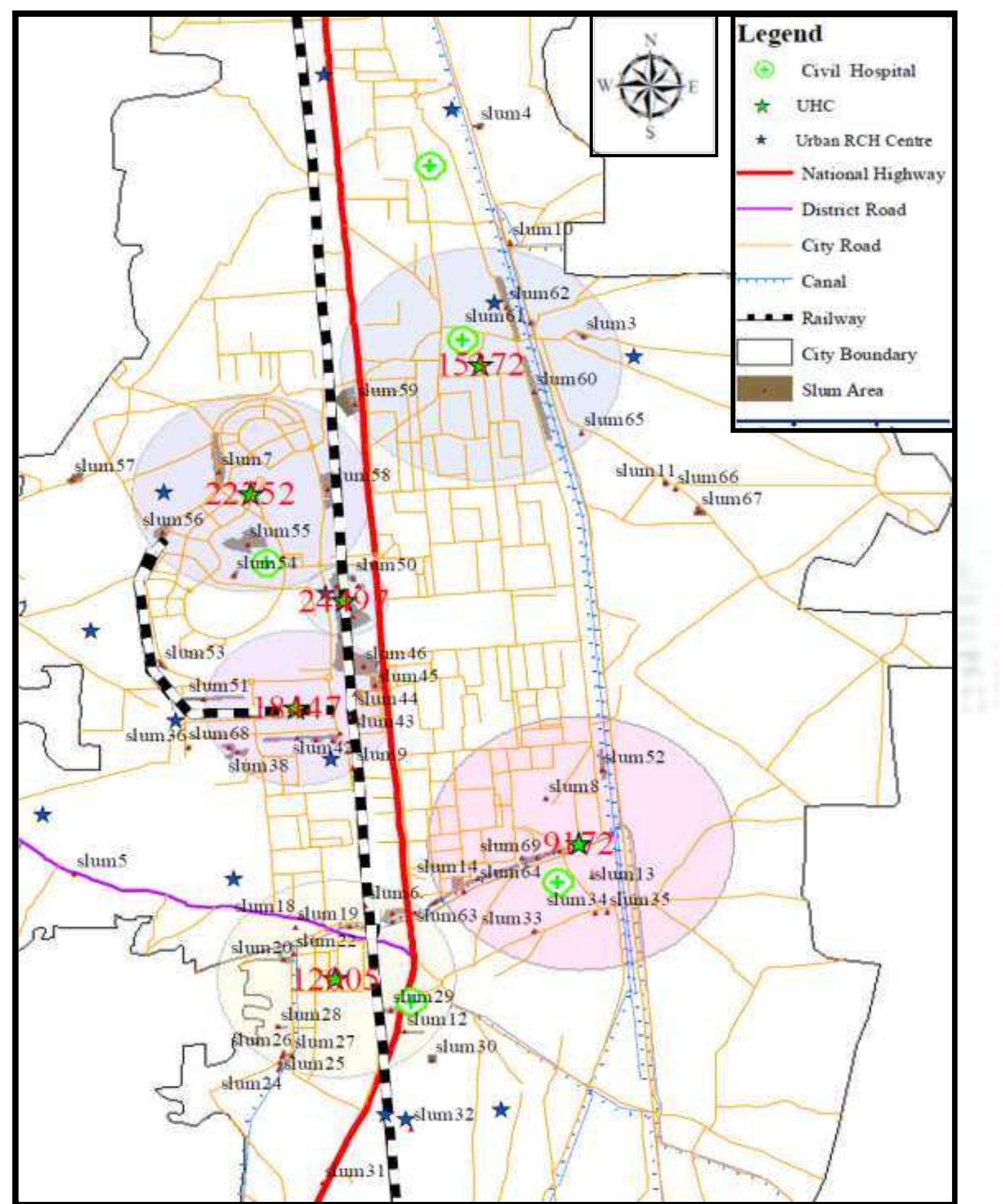 Annexture.1: mapping of slum area of faridabad city (using