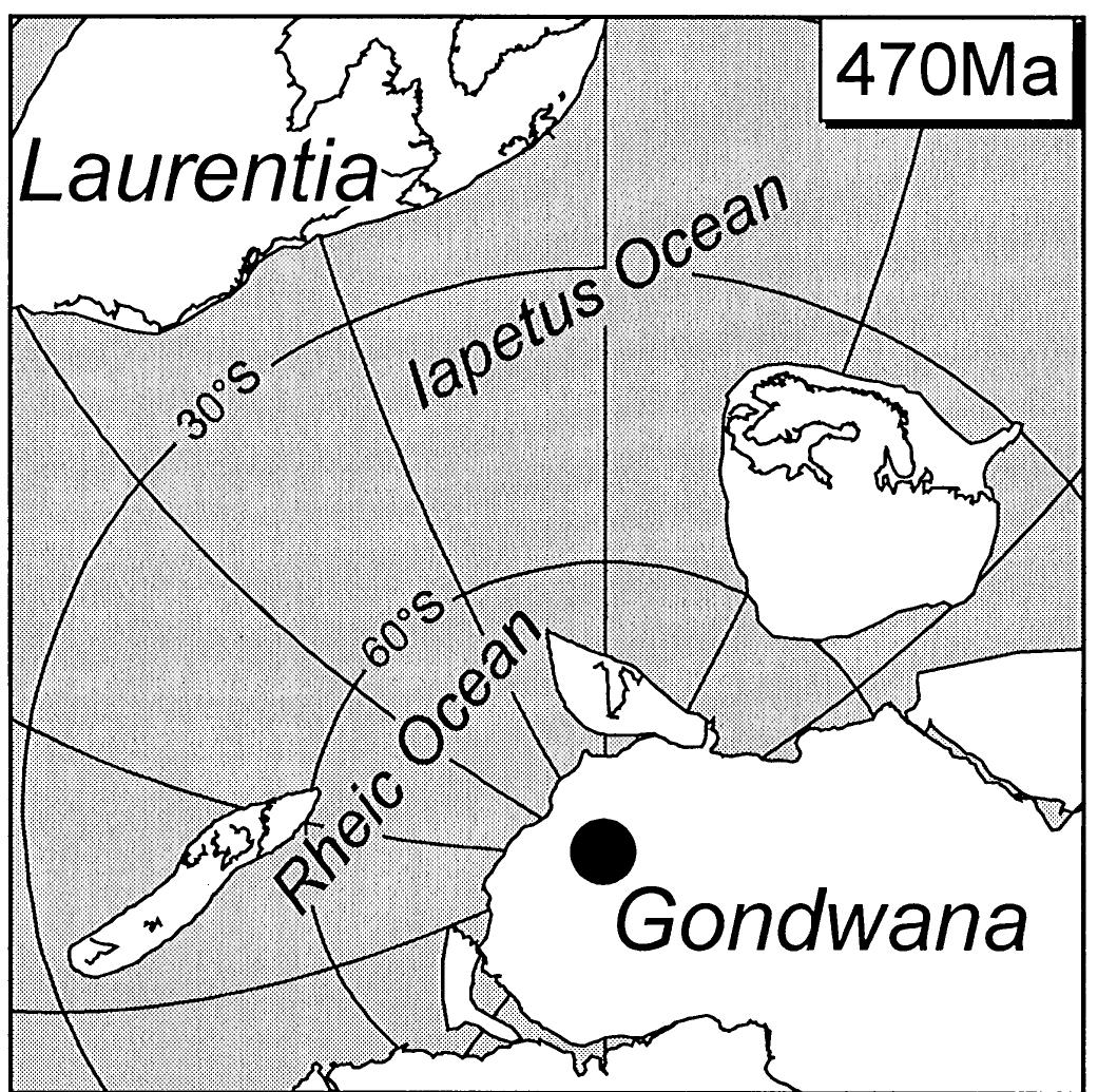Palaeogeographic reconstruction for the arenig/llanvirn us-