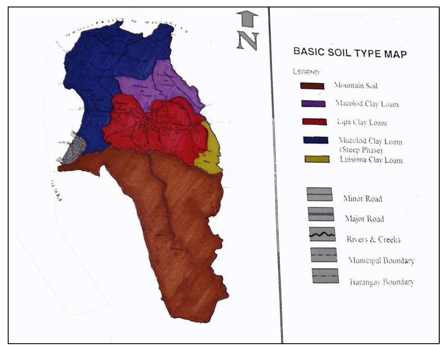 Basic soil type map