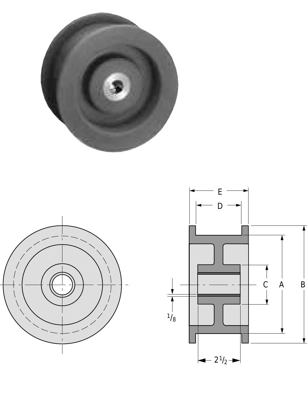 Note: for chains with extended rivets, single-flanged