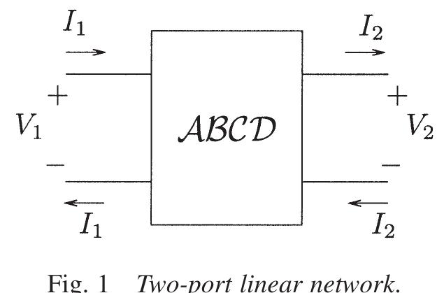 A | ee ewe a alternatively a symmetric reciprocal two-port