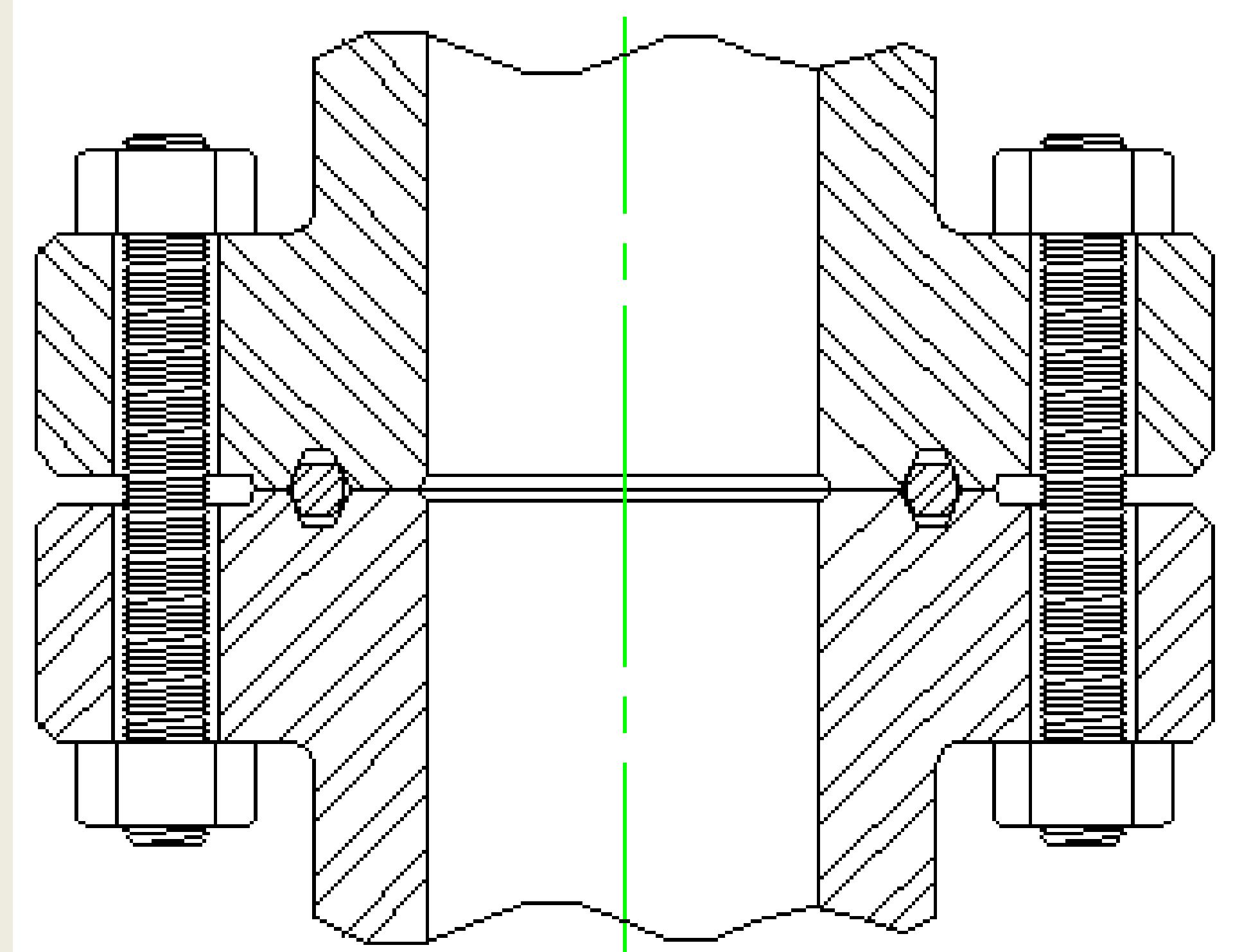 These flanges have raised faces that the design permits to