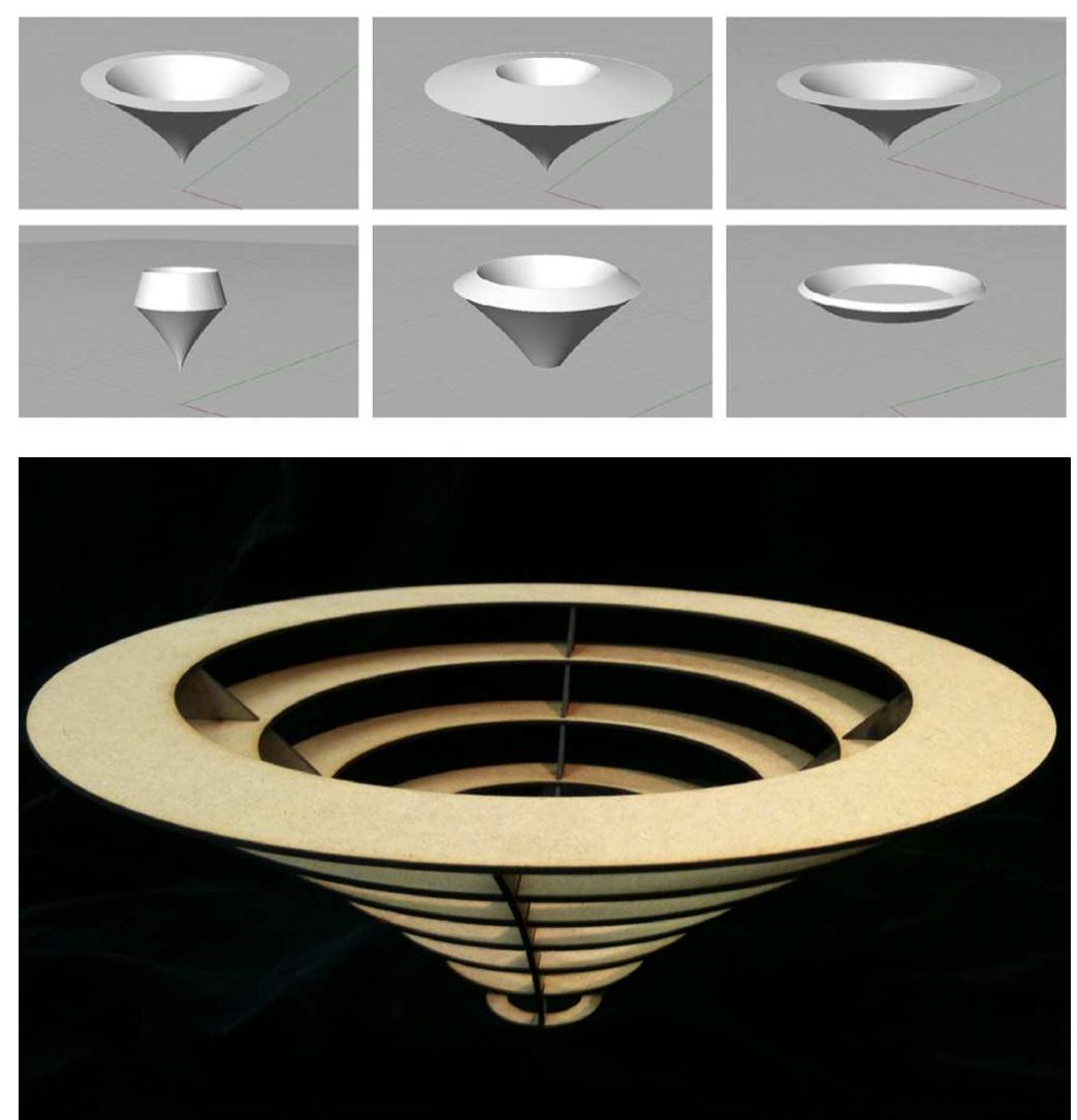 S 11a and 11b - parametric model of parabola and evolute as