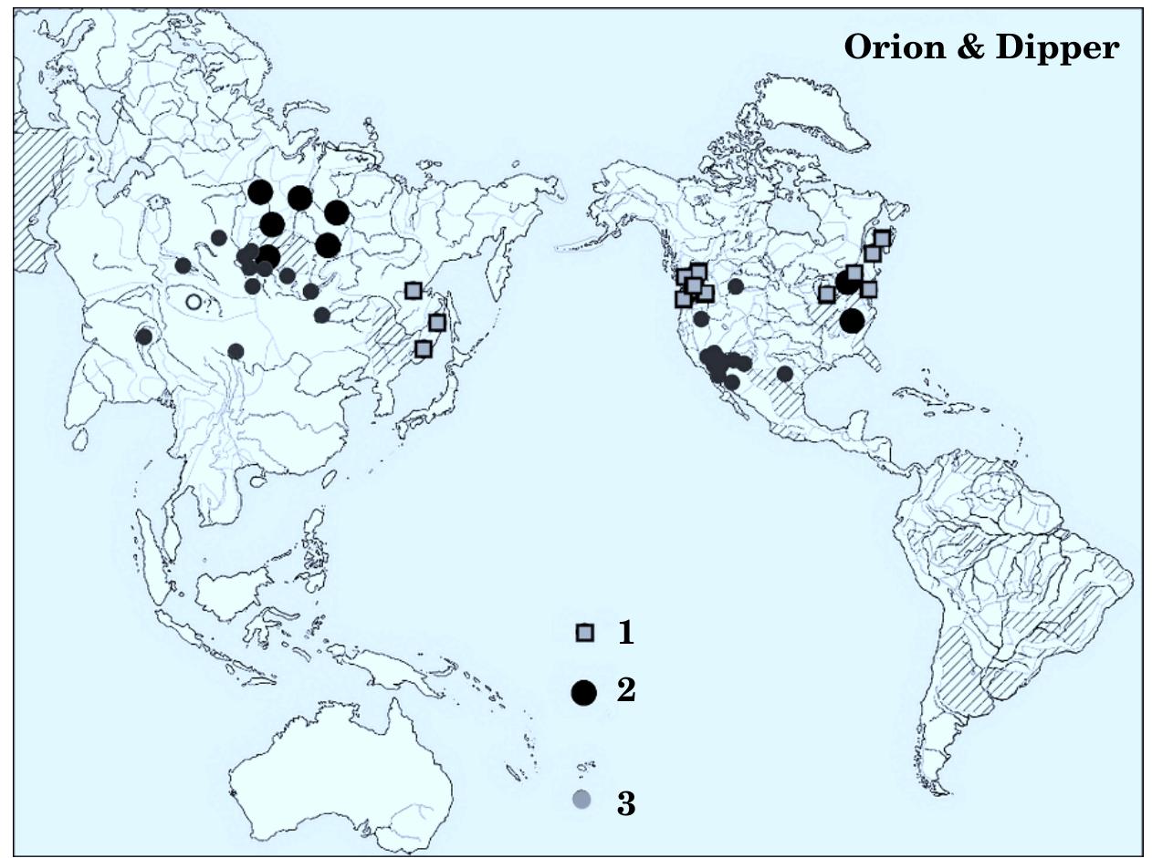 Figure 4 - Cosmic Hunt: Variants of Siberian-North American