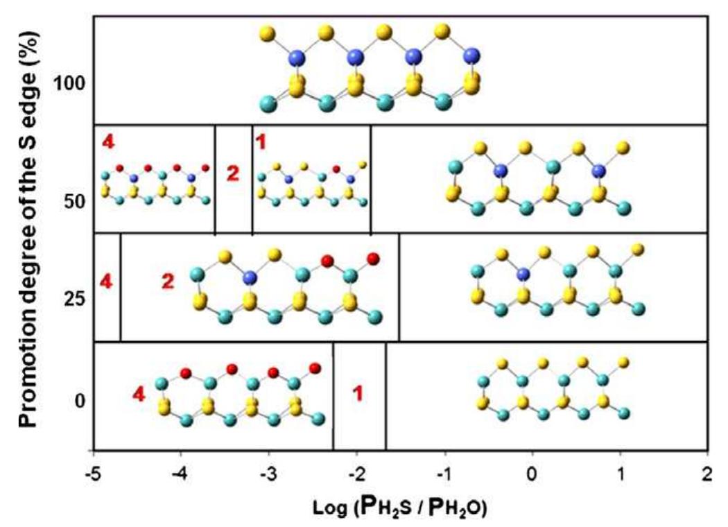 Stability diagram of the thermodynamic stable surfaces of