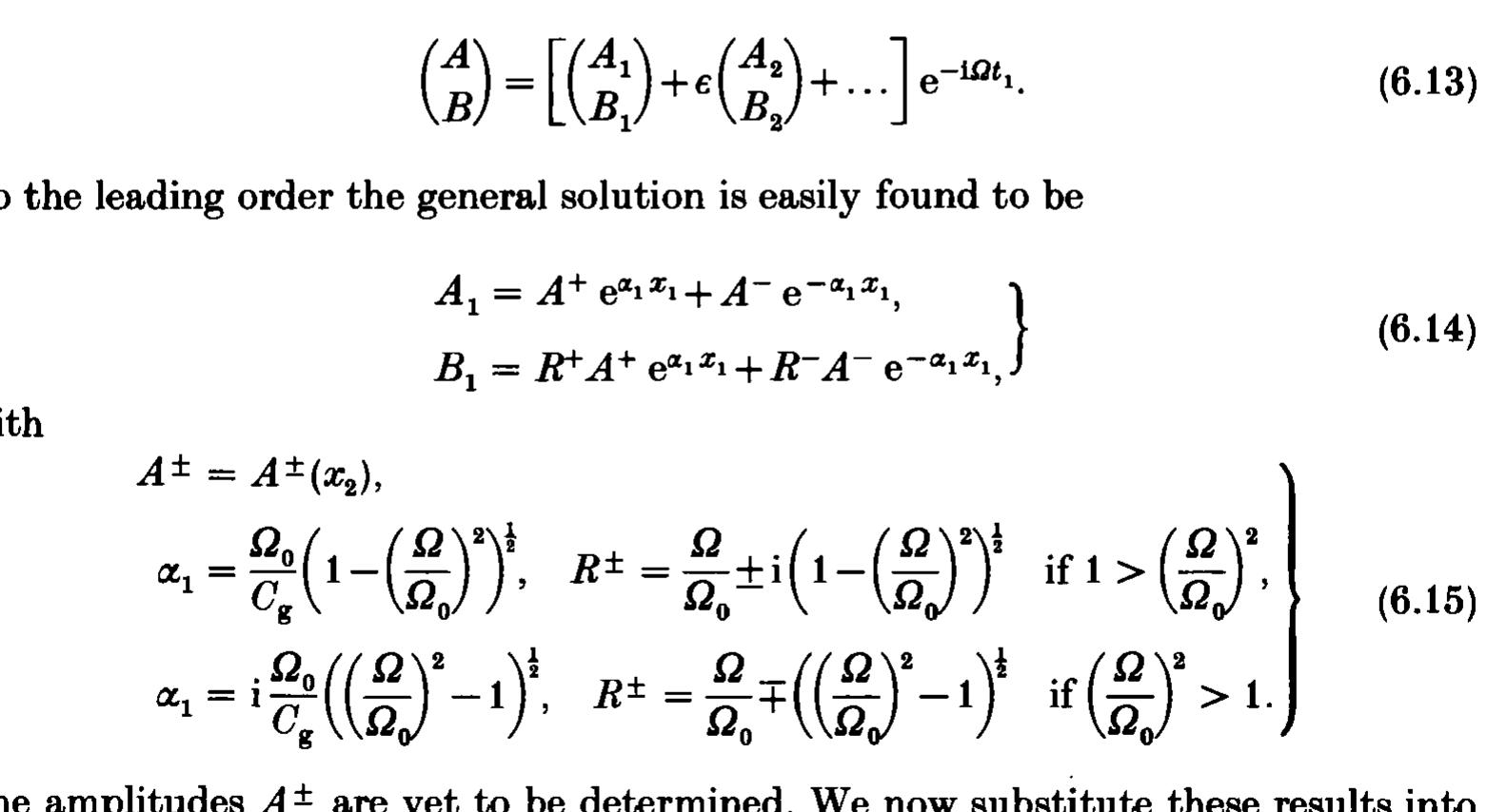 These are linear schrédinger equations coupling a and b and