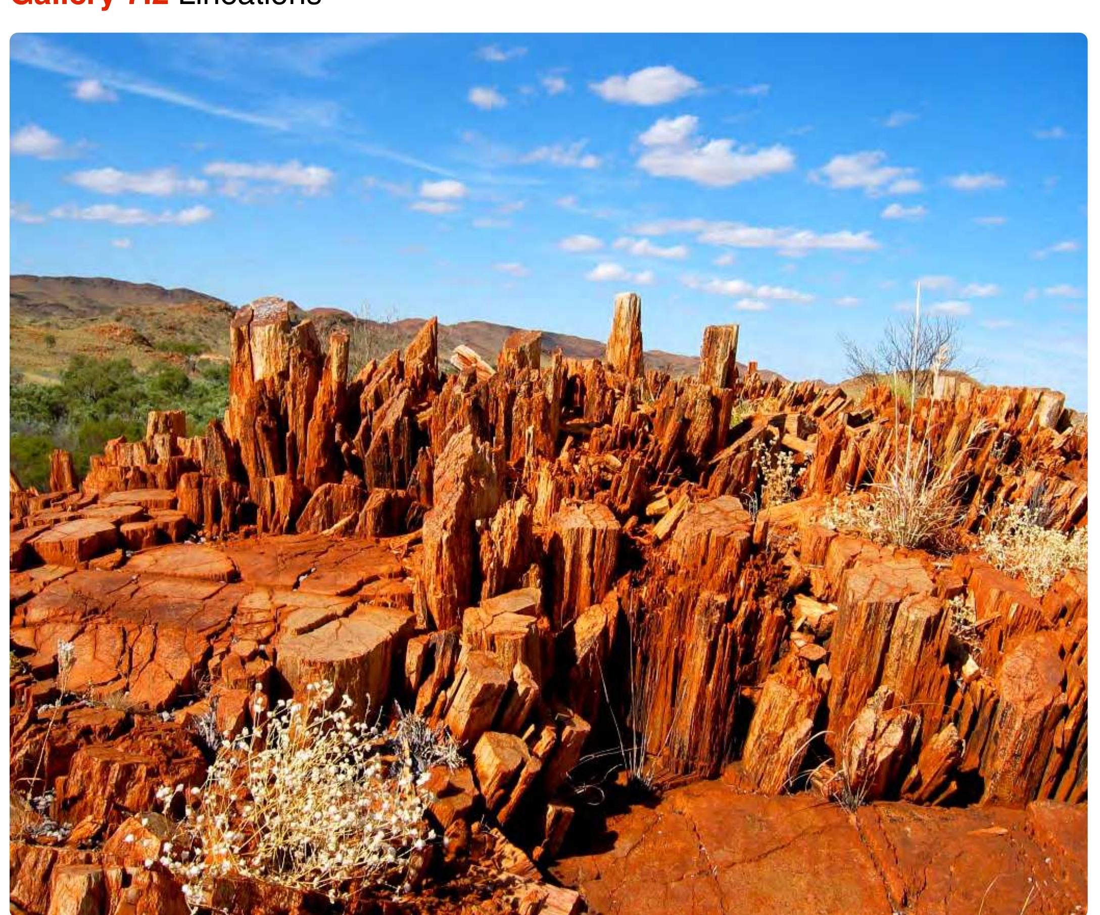 The outcrop shows a deformed rhyolite (felsic volcanic rock