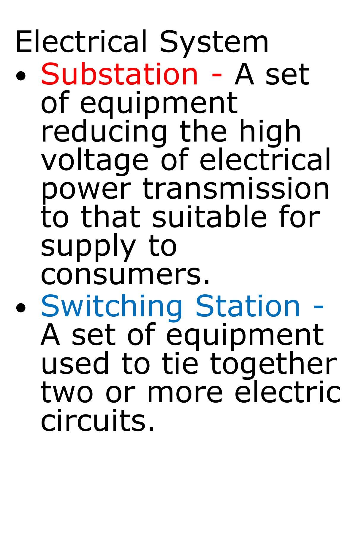 Figure 2 - HV Substation Design: Applications and