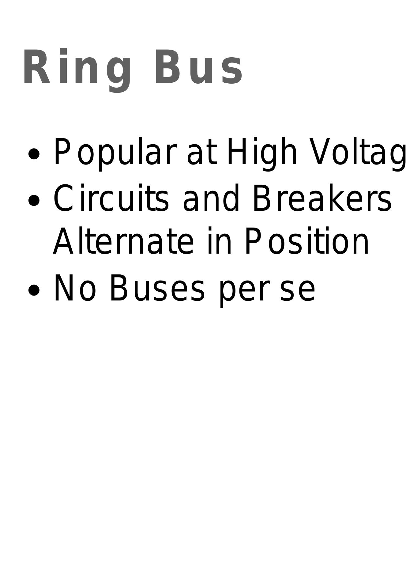 Figure 39 - HV Substation Design: Applications and