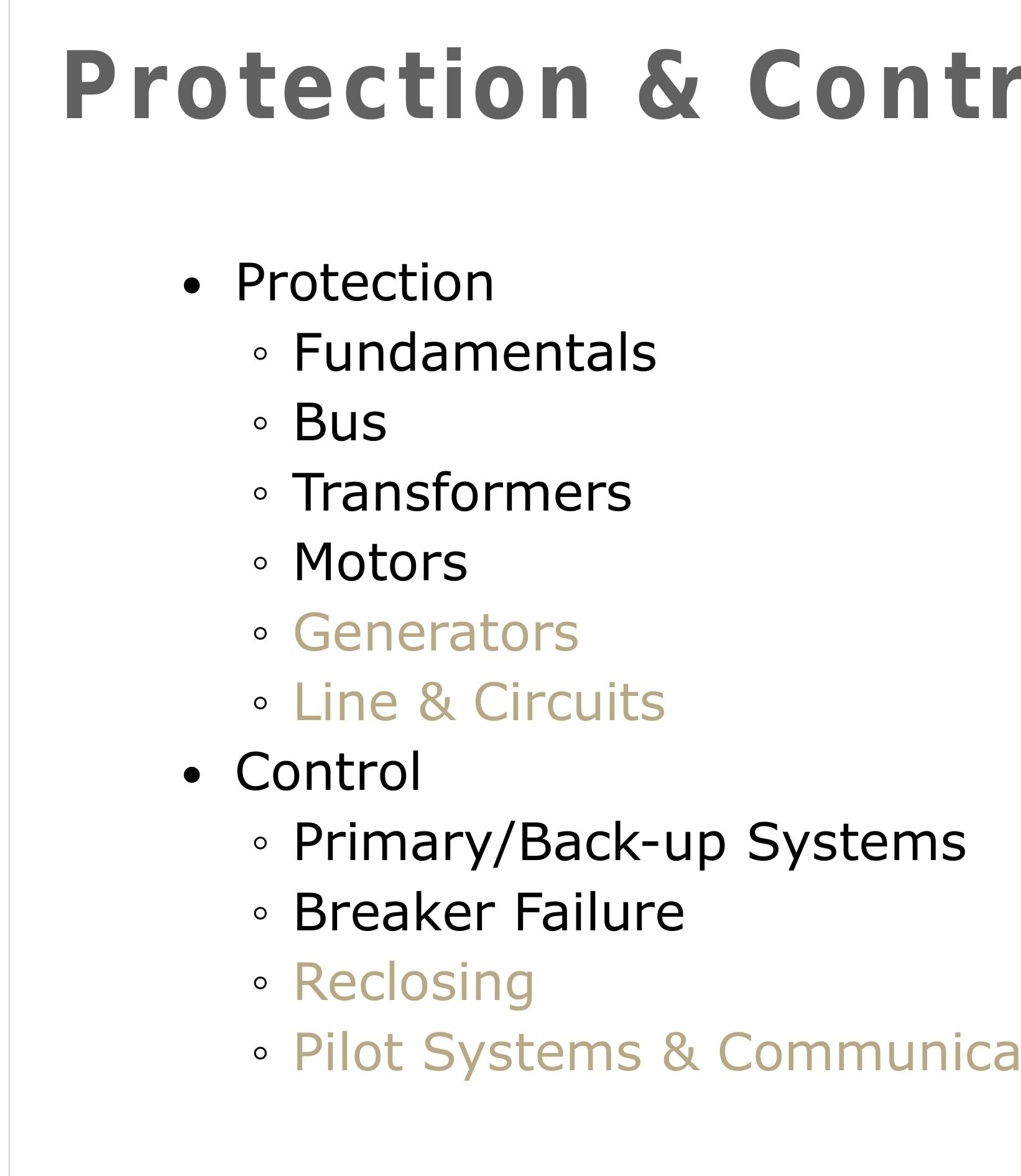 Figure 107 - HV Substation Design: Applications and