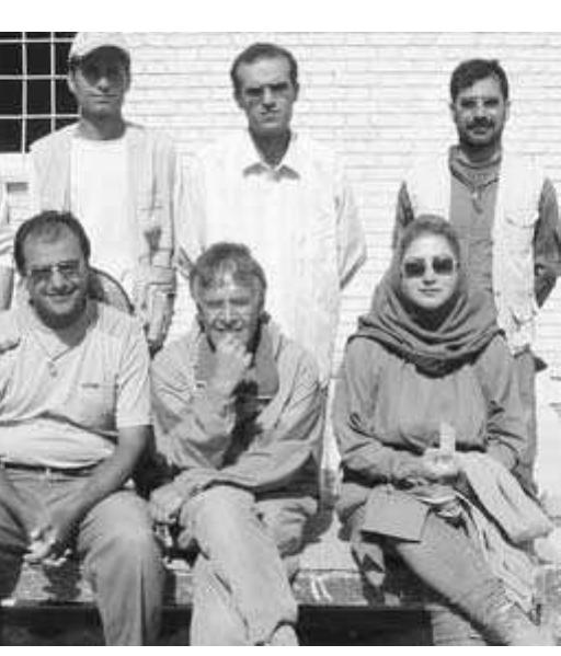 Marvdasht 2004 expedition staff. standing from left: mohsen
