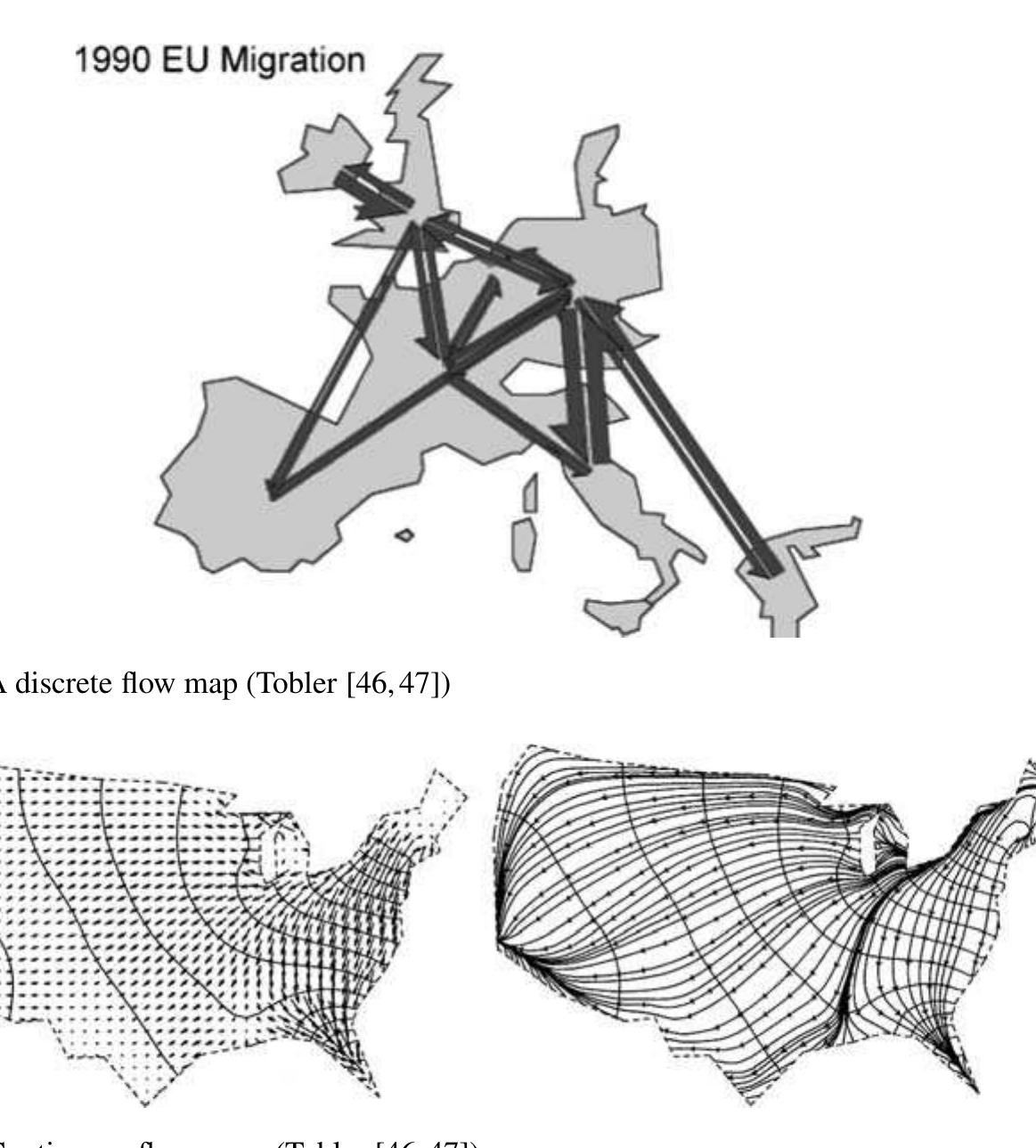 Continuous flow maps. a discrete map represents the