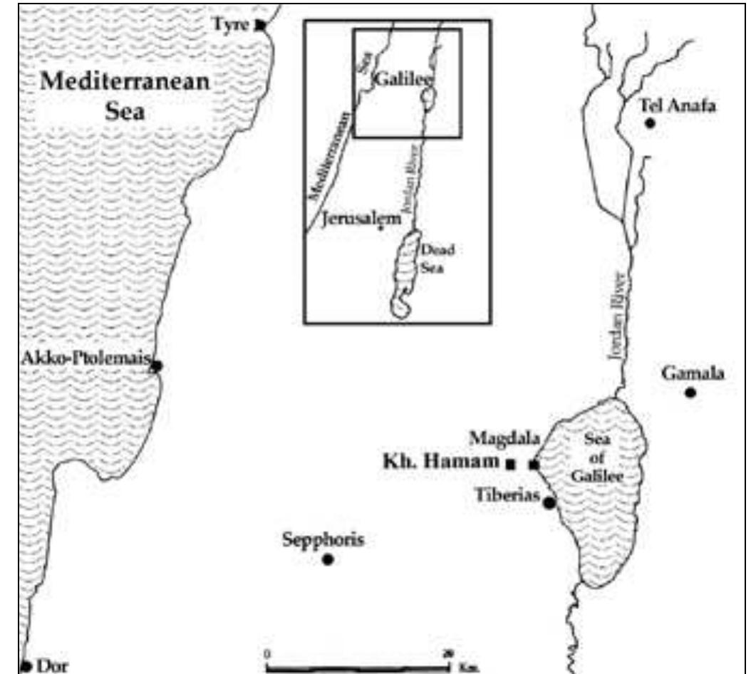 Map of the galilee.