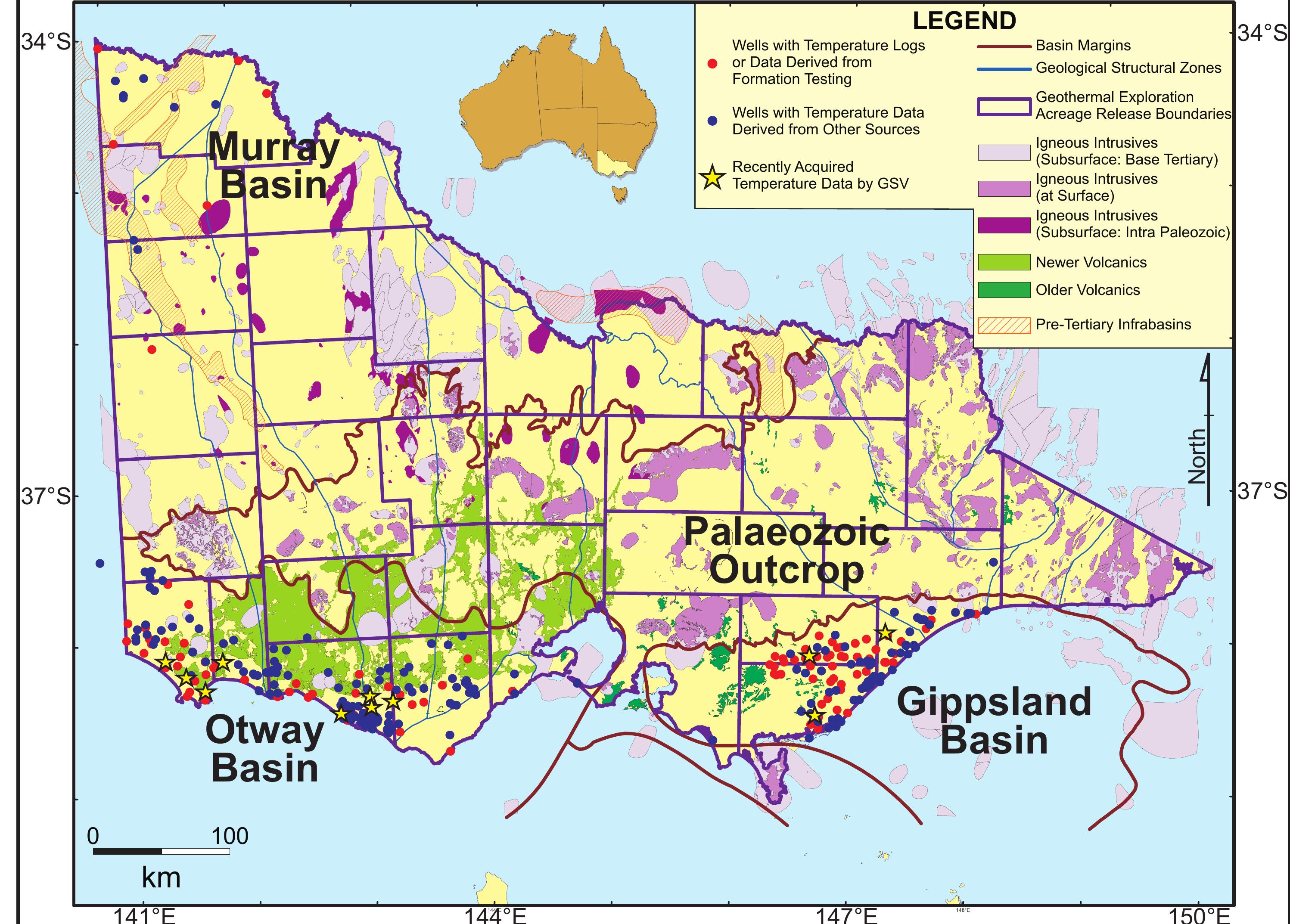 Figure 20 - Geothermal Prospectivity of Onshore Victoria,