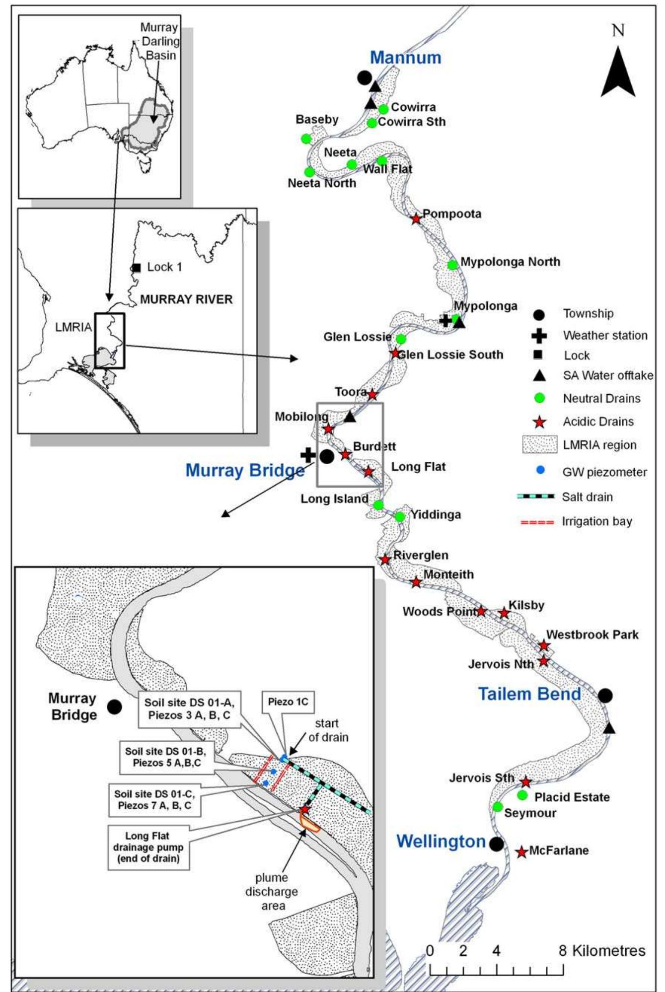Map of the lower murray reclaimed irrigation area (lmria)