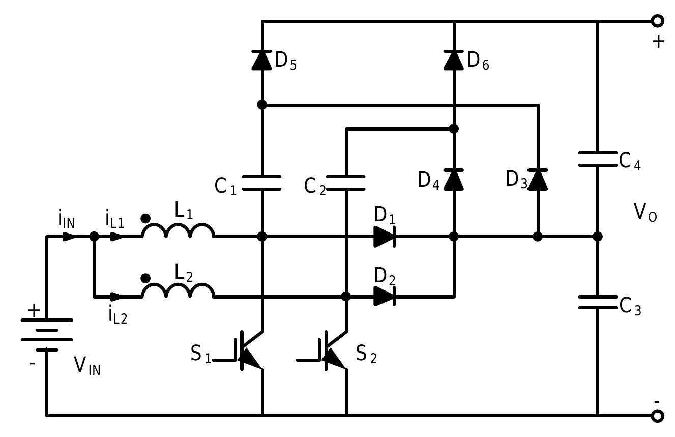 Multilevel-interleaved boost converter. the topology of the