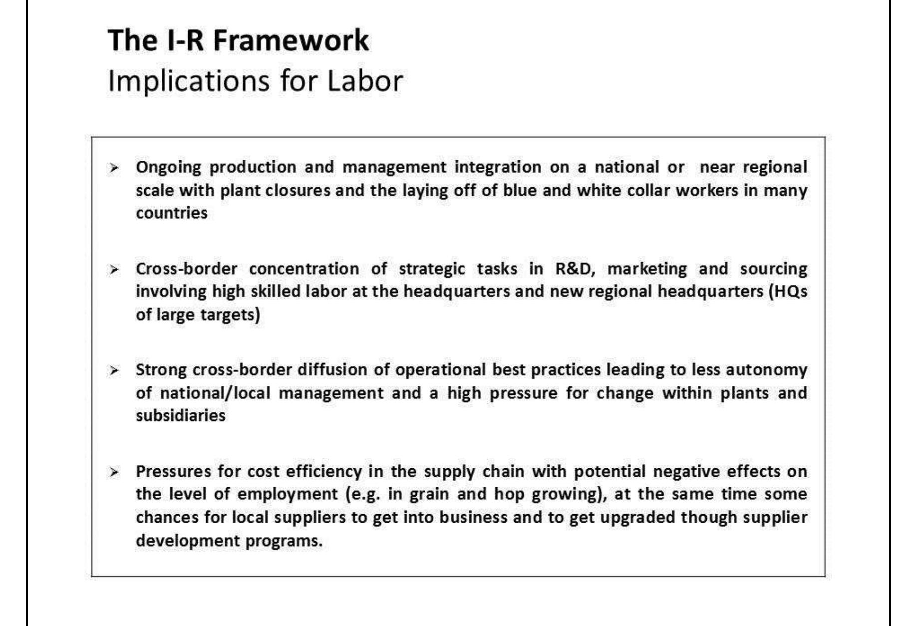 (PDF) The Integration- Responsiveness Framework: A Review and ...