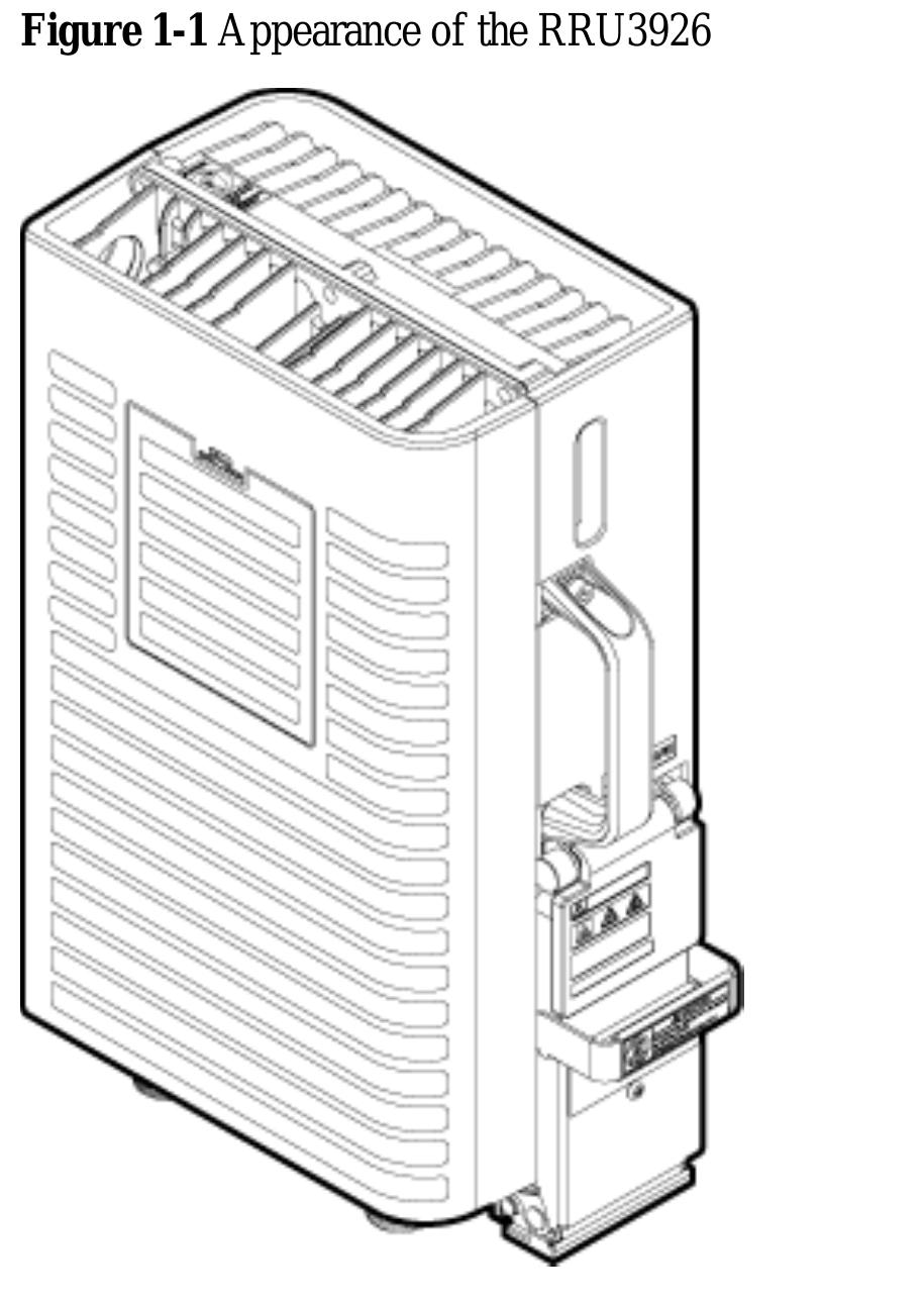 -1 shows the appearance of the rru3926 figure 1-1 appearance
