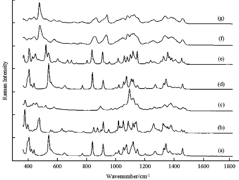 Raman spectra of saccharides: (a) b-p-glucose, (b) lactose,