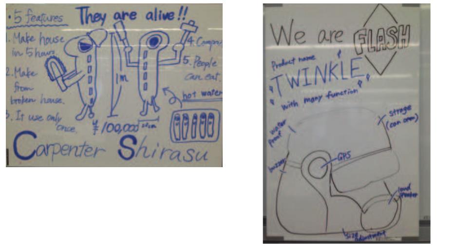 Sample posters for group products the start of the semester,