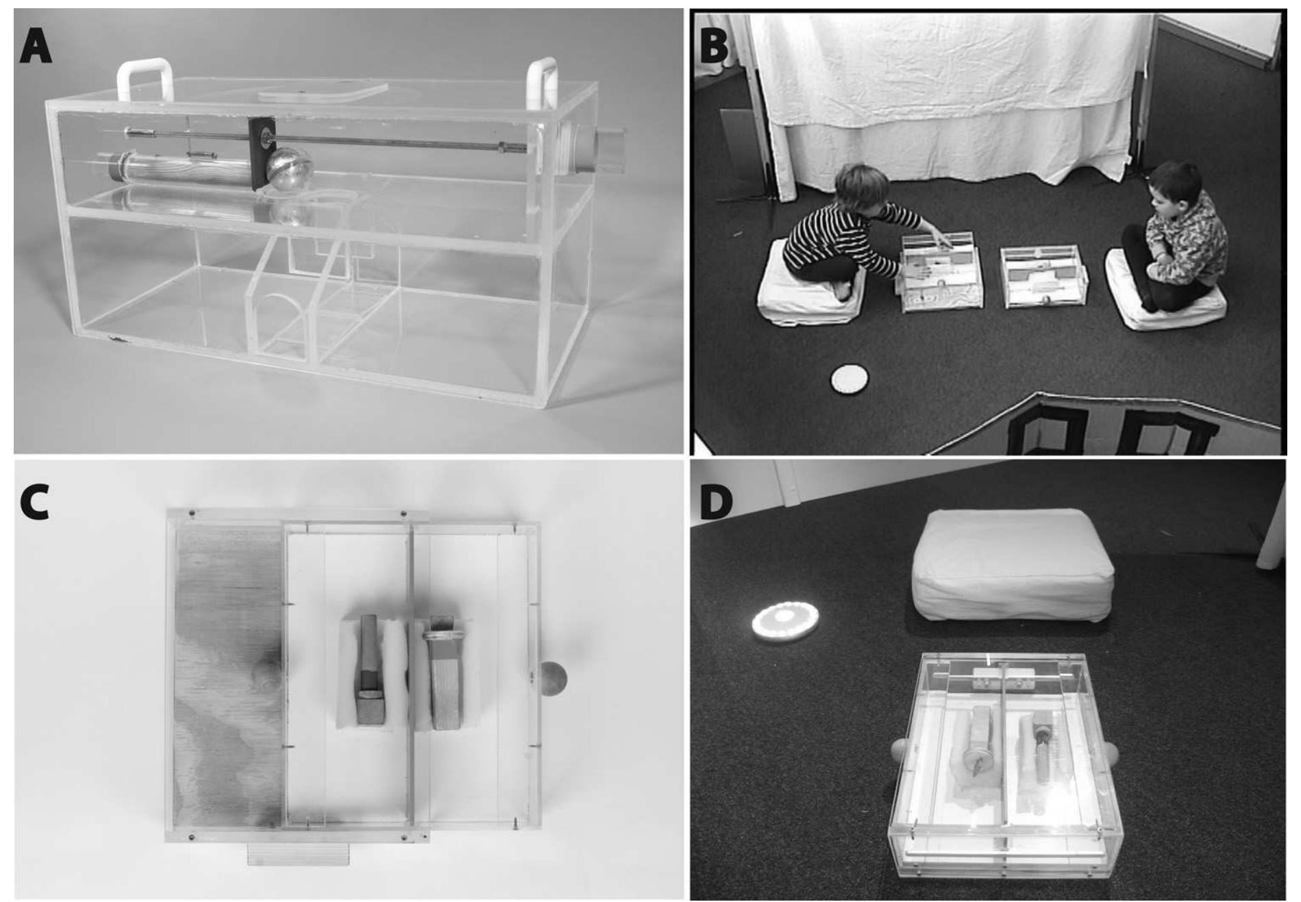 Experimental details. (a) the problem-solving apparatus seen