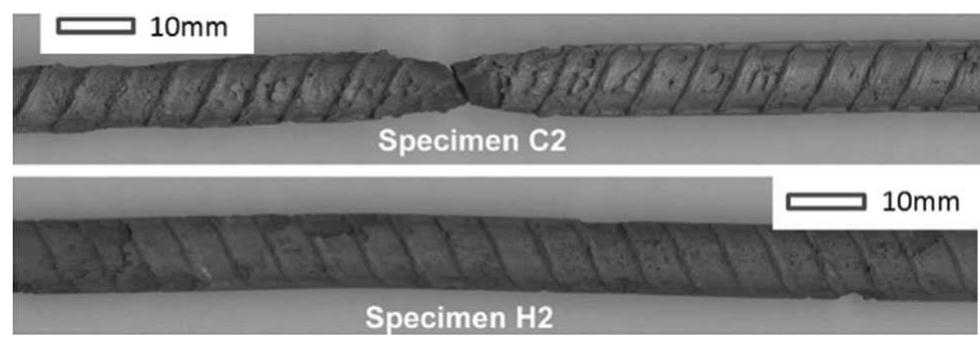 Typical high-resolution scans of the corrosion-dam- aged