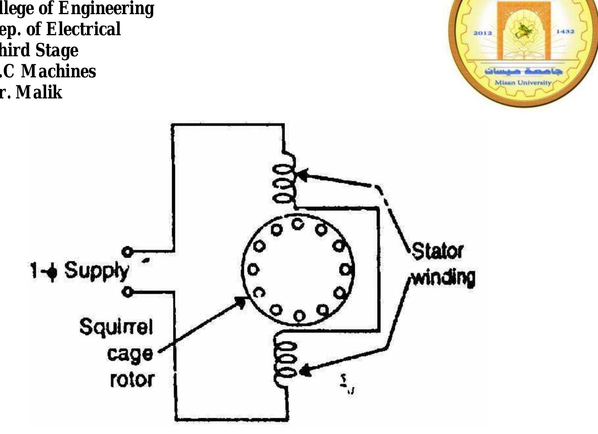(PDF) Lecture -1 Single Phase Induction Motor