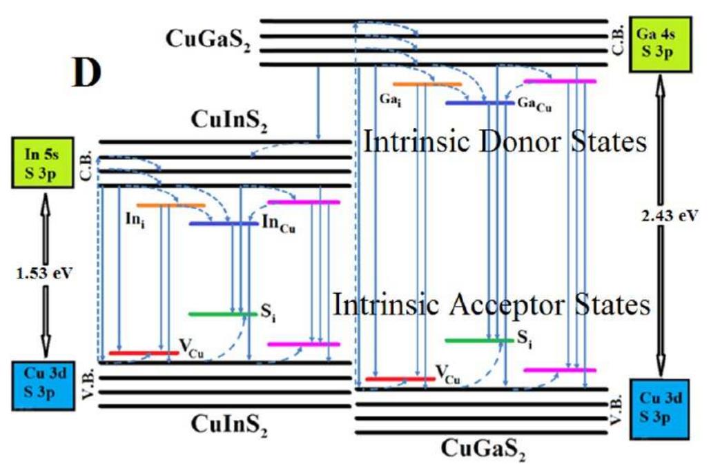 Schematic diagram showing a possible excitation relaxation,