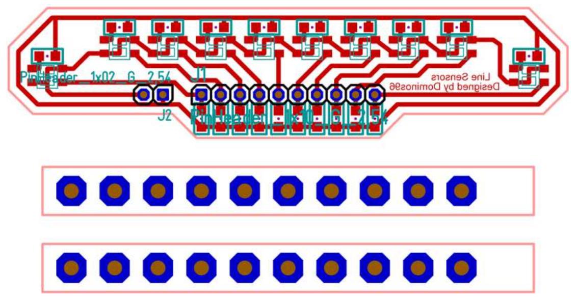 Pcb schematics with handles for assembly process