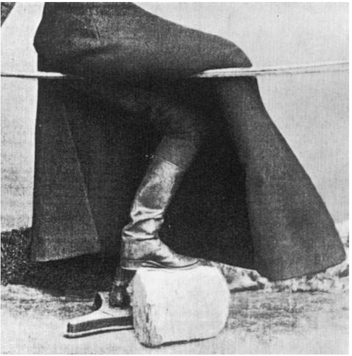 “spalding,” “safety skirt, showing how the cloth is cut