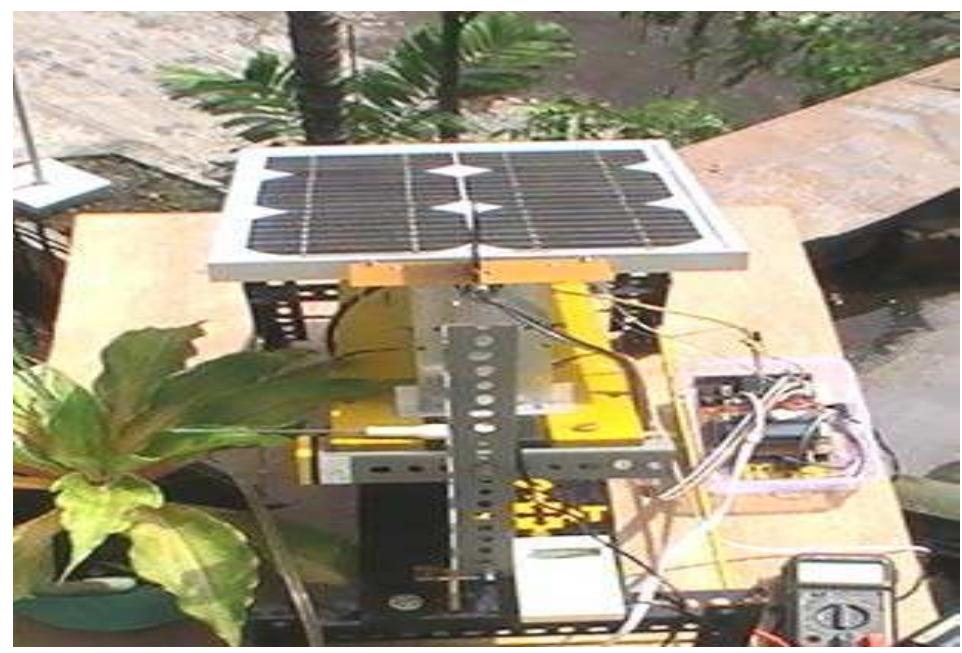 Single axis solar tracker system the second stage is to