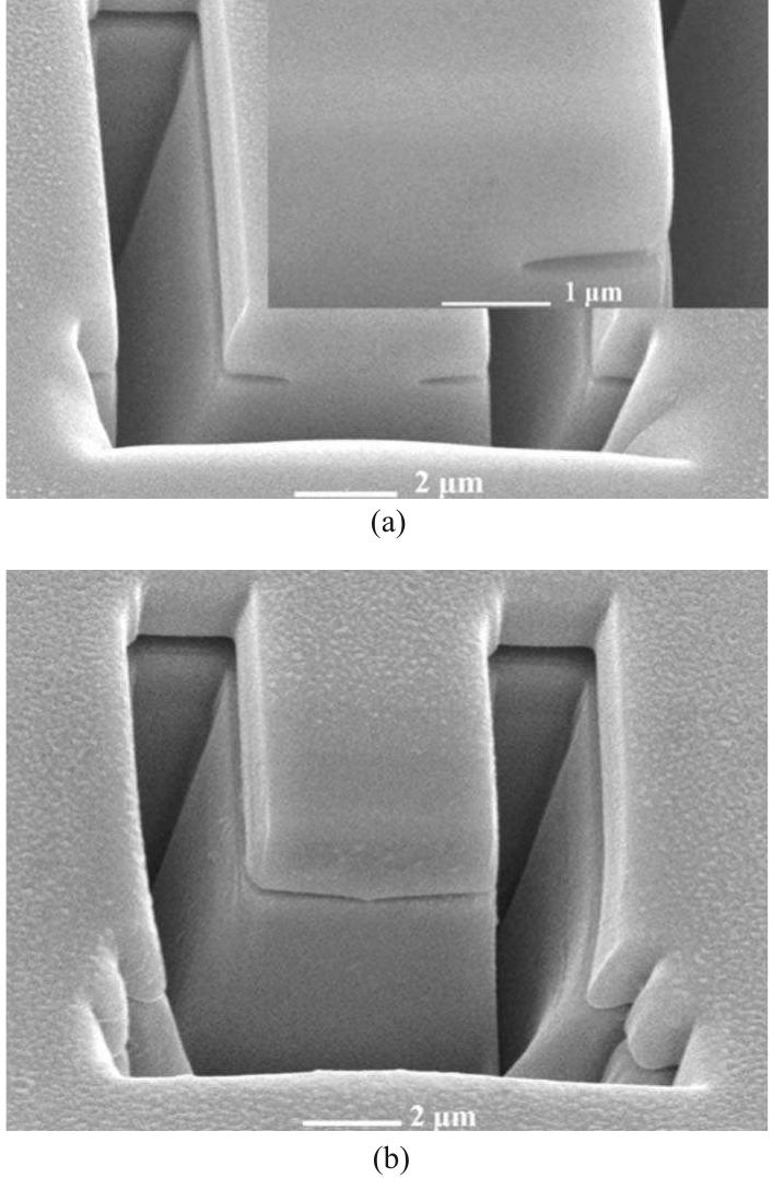Fic. 5. cross-sectional images showing the undercut after
