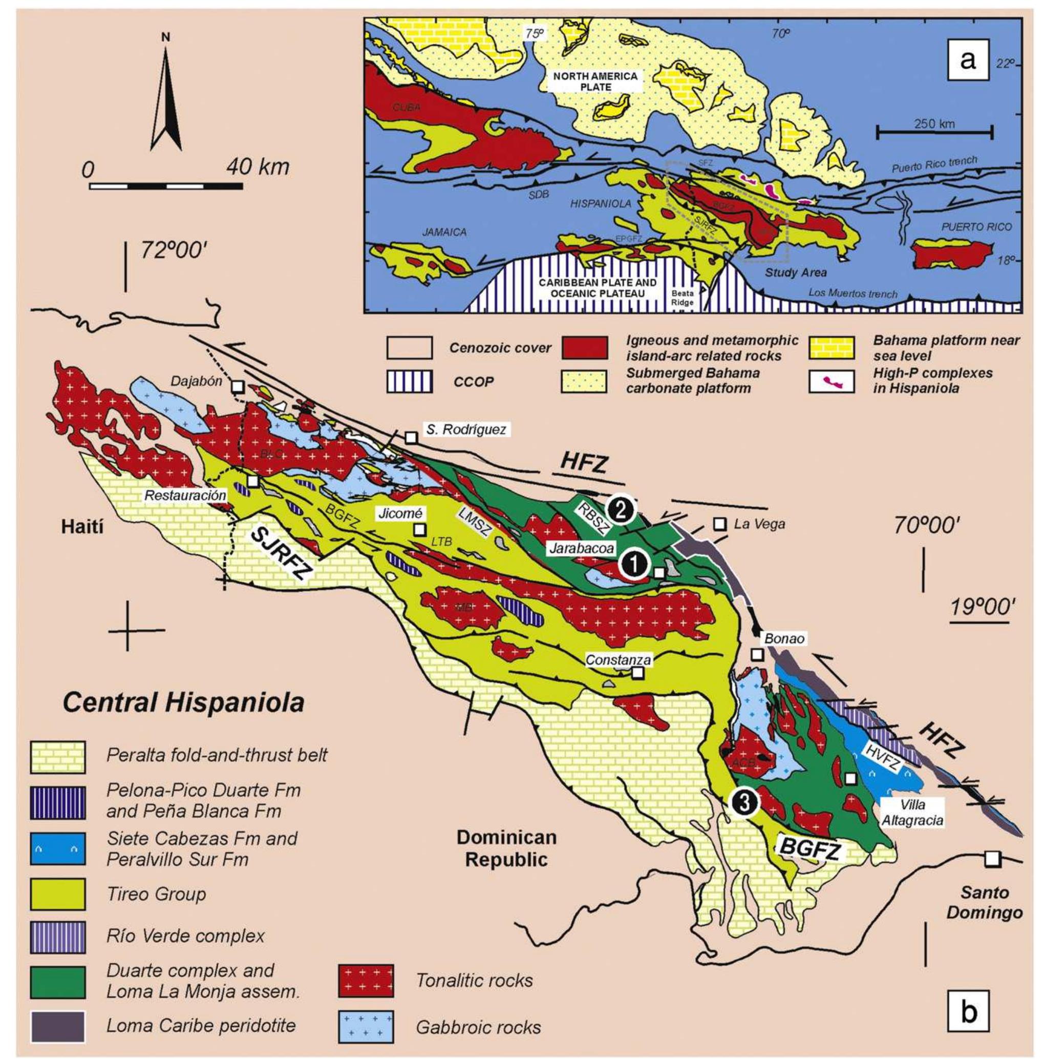 (a) map of the northeastern caribbean plate margin modified