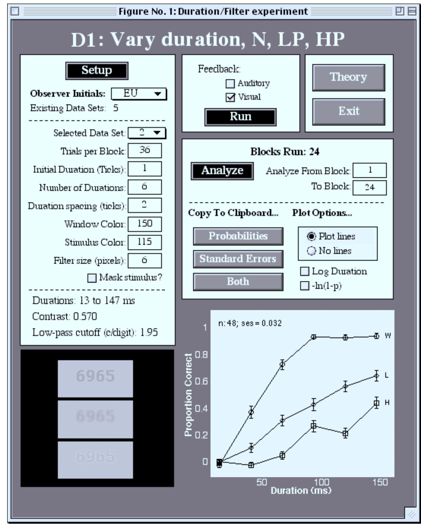 Main window of example graphic user interface (gui) created