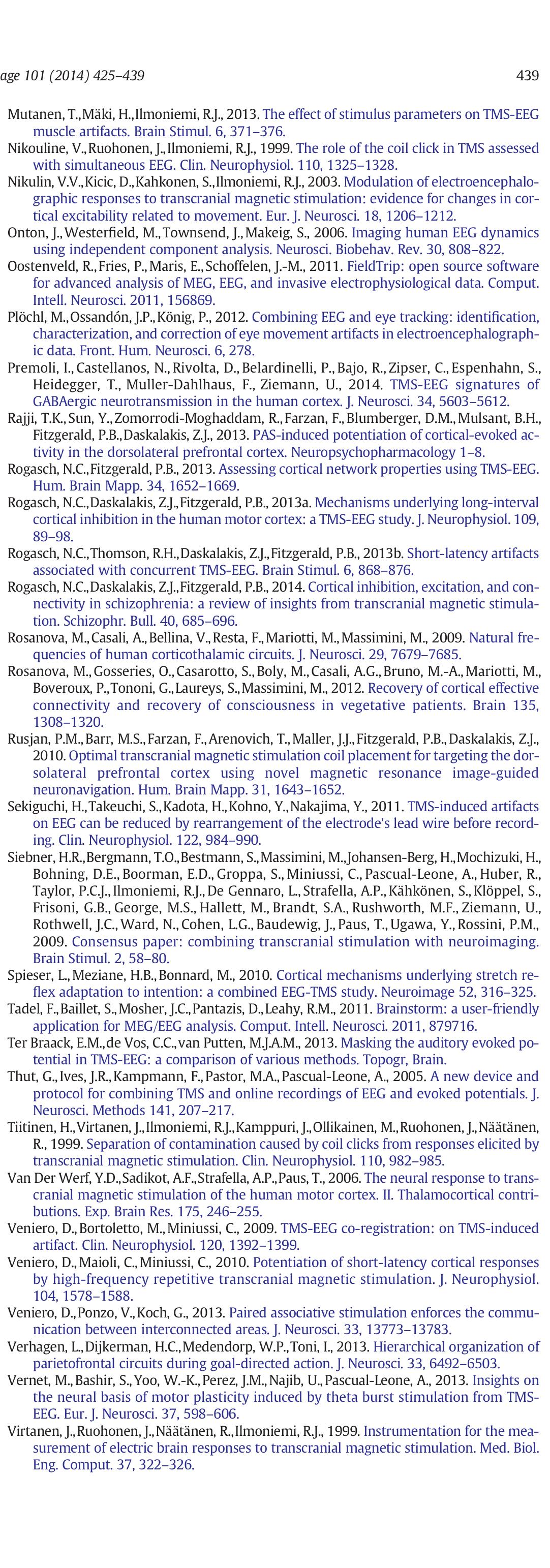 Table 2 Removing Artefacts From Tms Eeg Recordings Using
