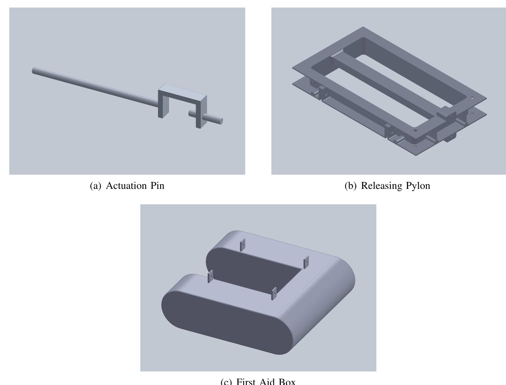 Components of airdrop mechanism. shows the components of the