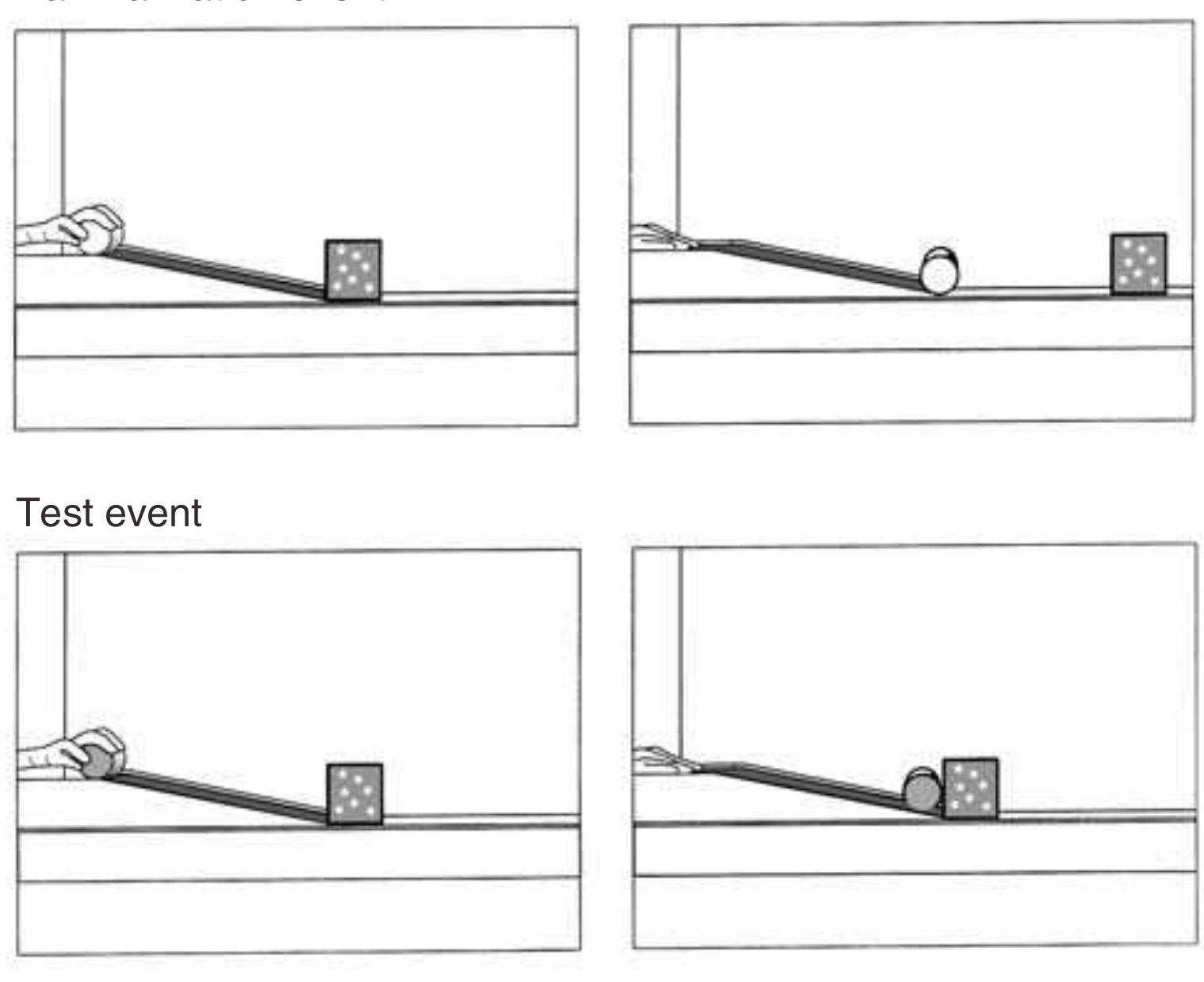 6 schematic drawing of the test events shown in the same-