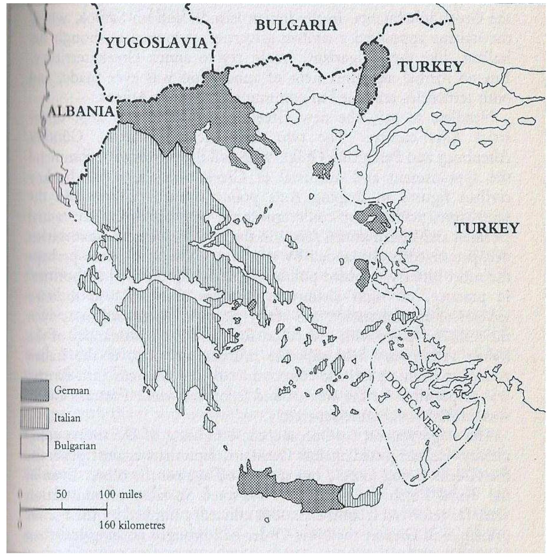 Axis occupation zones